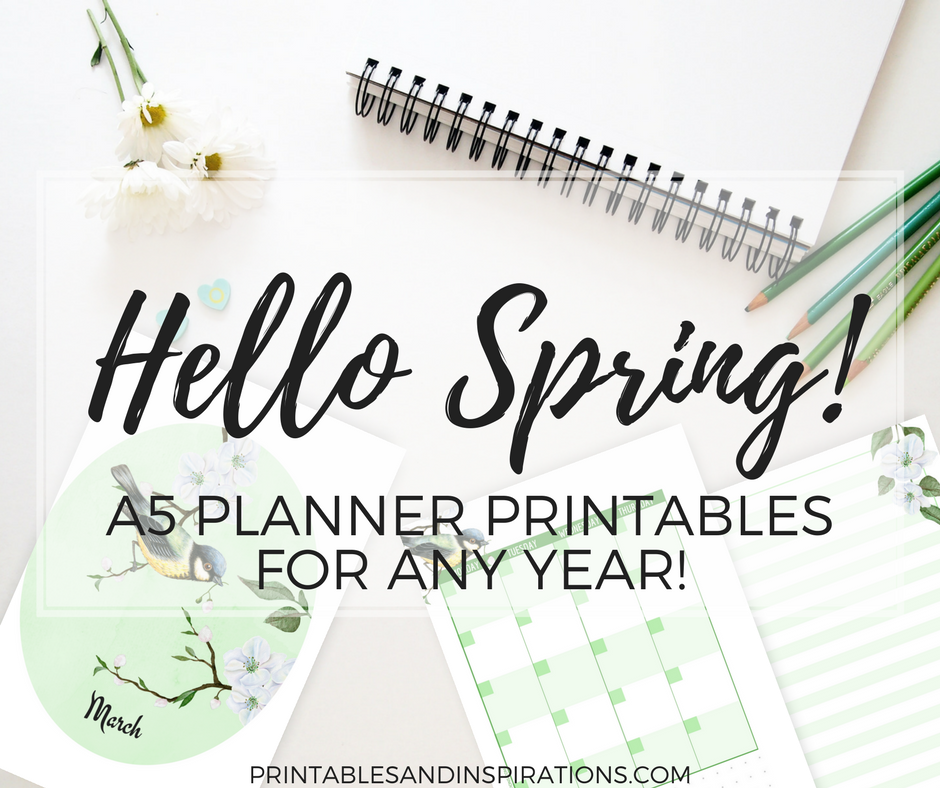List of Free Spring Planner Printables For Any Year - Printables and ...