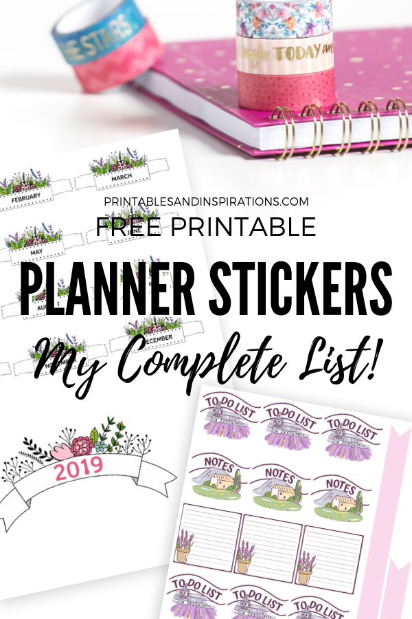 Free Planner Stickers For Your Planner Or Bullet Journal! - Printables ...