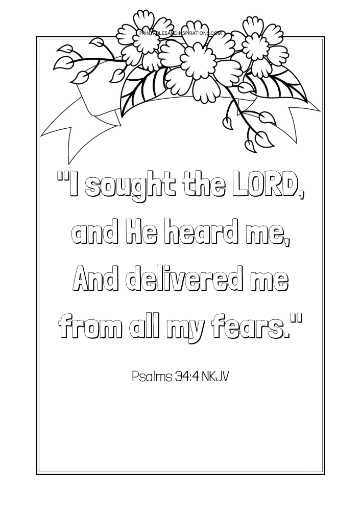 Free Printable Bible Verse Coloring Book Pages - Printables and ...
