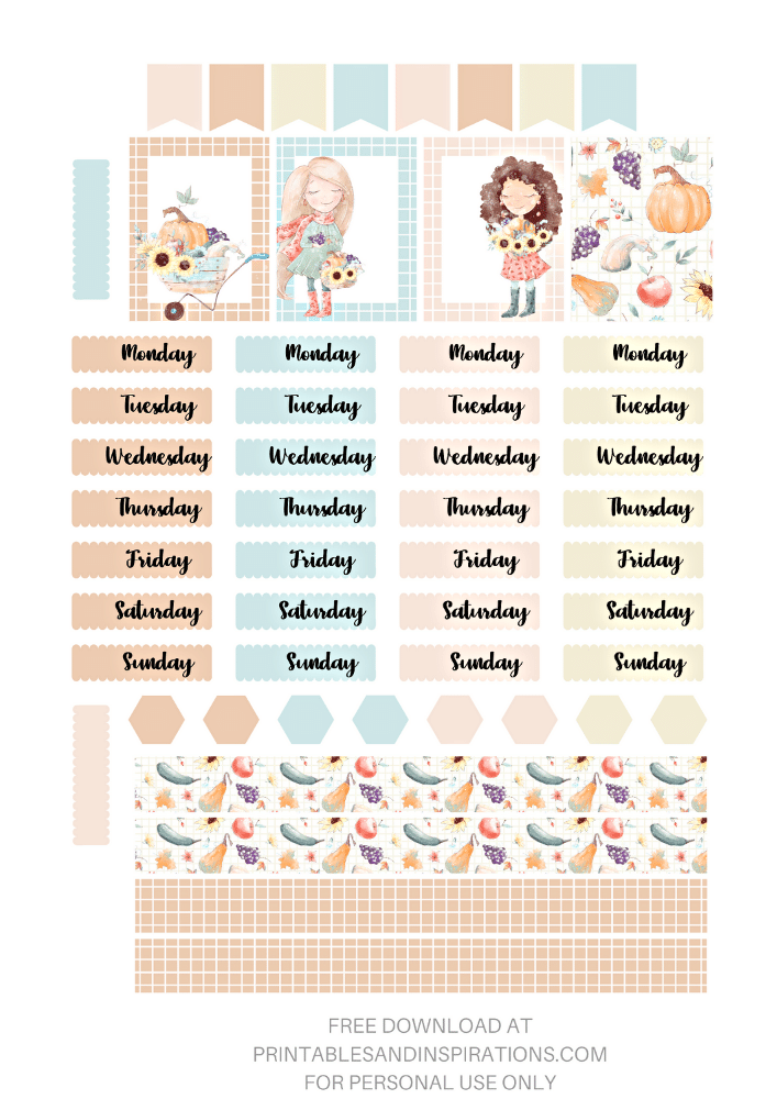 List Of Free Autumn / Fall Planner Templates - Printables and Inspirations