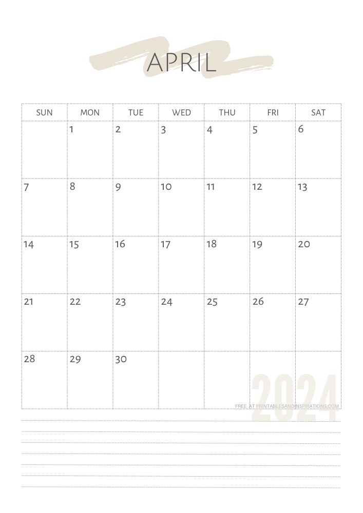 2024 Simple Minimalist Calendar – Free Printable PDF - Printables and ...