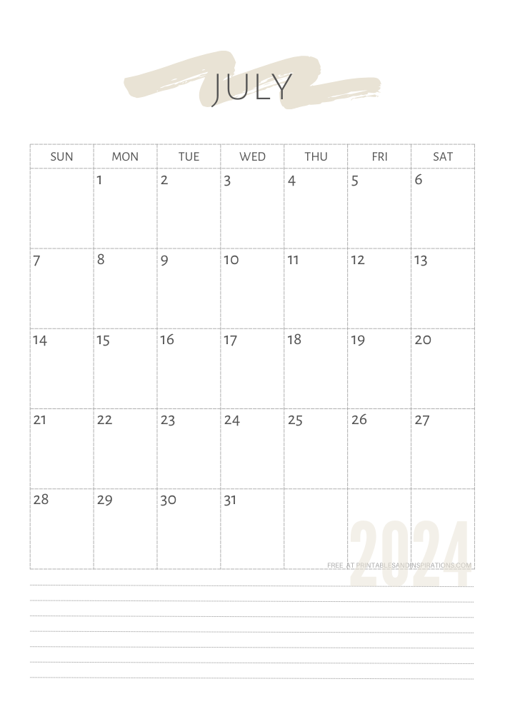 2024 Simple Minimalist Calendar – Free Printable PDF - Printables and ...