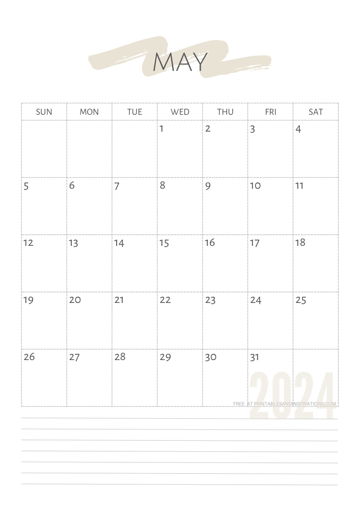 2024 Simple Minimalist Calendar – Free Printable PDF - Printables and ...