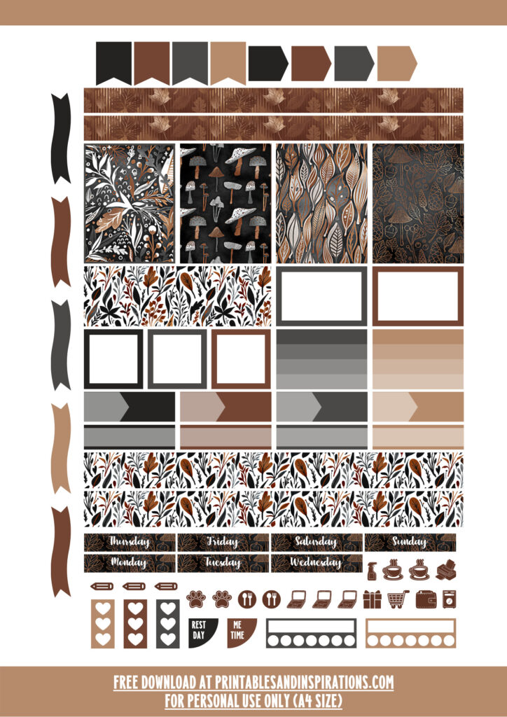 List Of Free Autumn / Fall Planner Templates - Printables and Inspirations