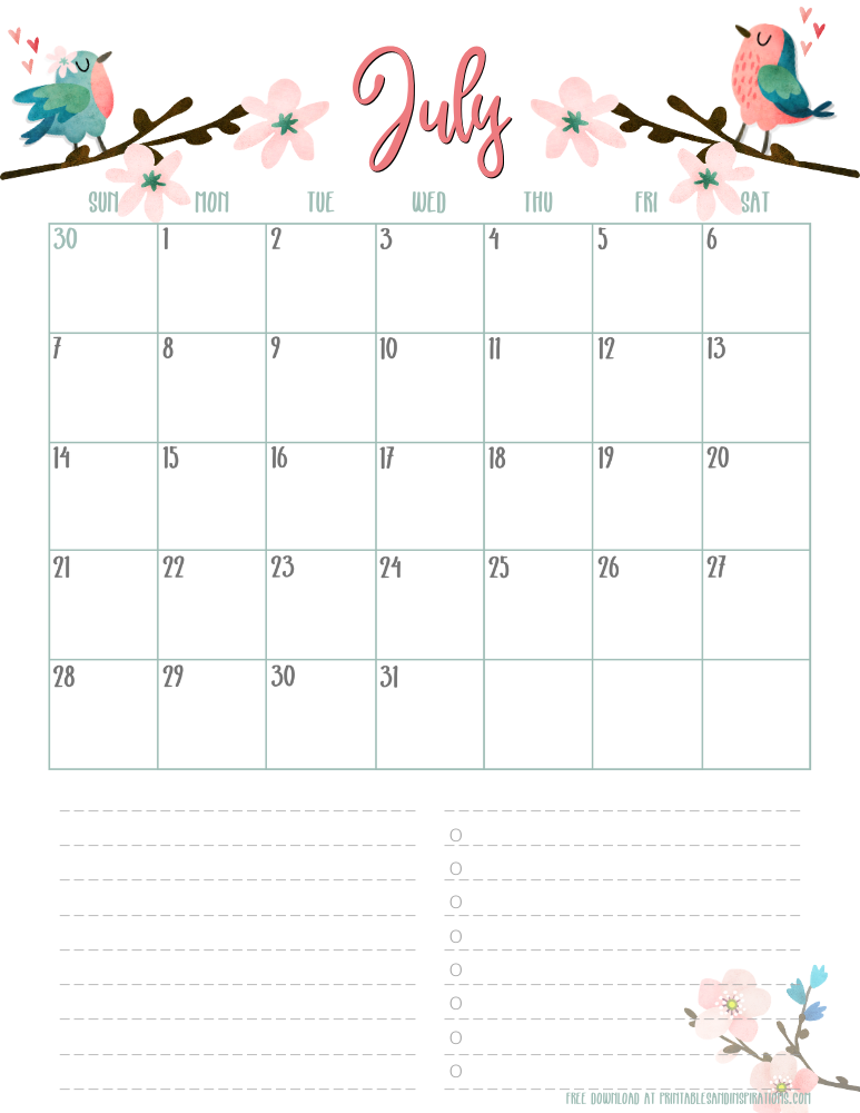 2024 Monthly Calendar With Stickers – Free Printable - Printables and ...