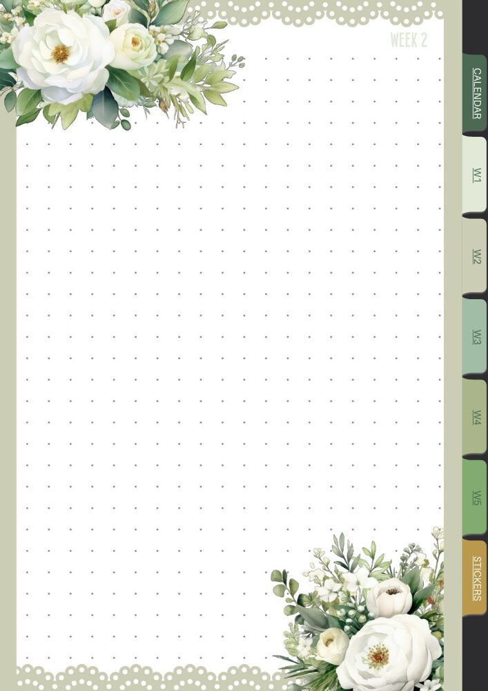 Free Digital Monthly Planner Template For Goodnotes And Other Apps ...