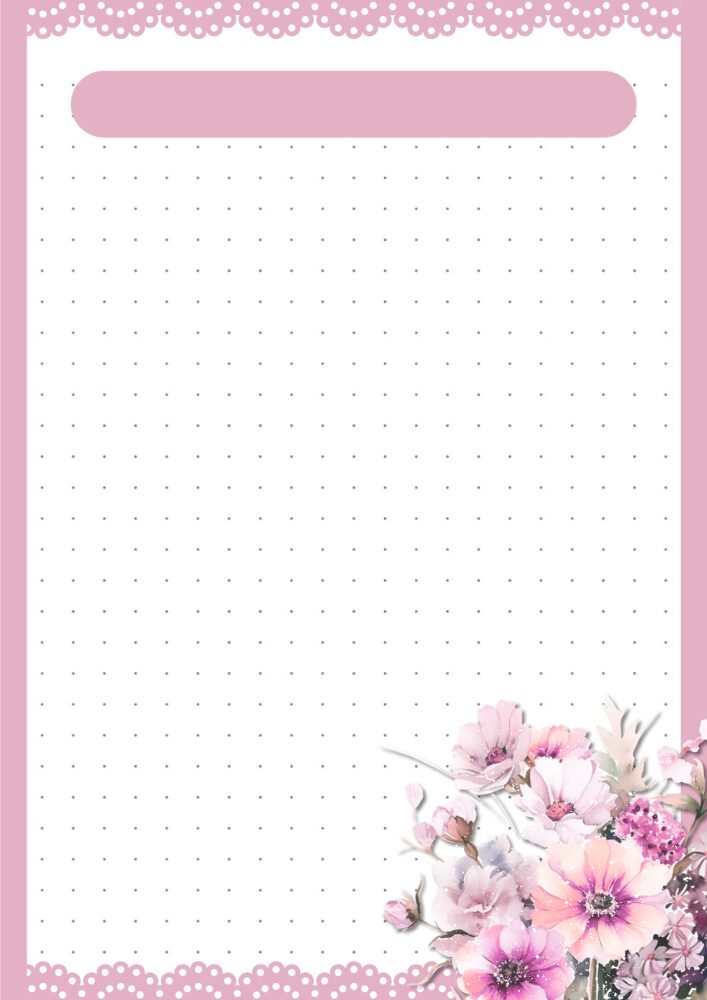 Free Digital Planner Template – Pink Floral - Printables and Inspirations