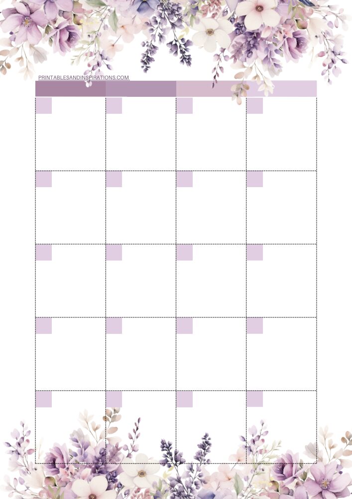 Free Printable Purple Planner Pages For Any Year - Printables and ...