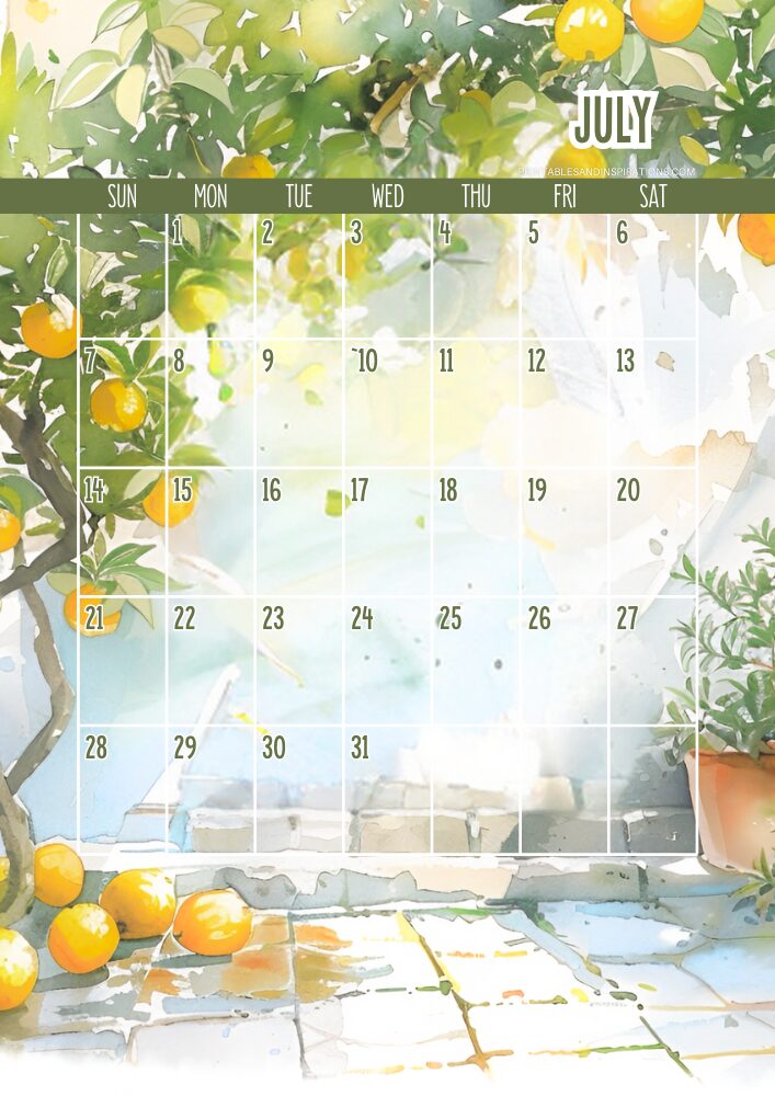 Citrus Summer Tropical Yellow Planners And Stickers - Printables and ...