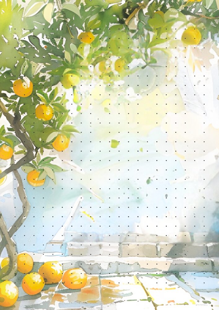 Citrus Summer Tropical Yellow Planners And Stickers - Printables and ...