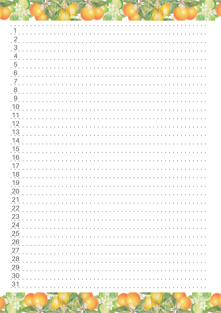 Citrus Summer Tropical Yellow Planners And Stickers - Printables and ...