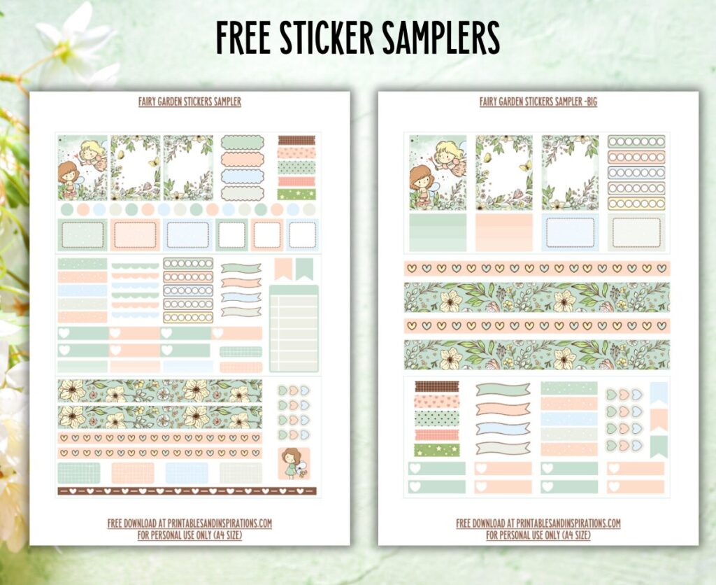 List of Pretty Planner Stickers – Free Printable – Print And Cut ...