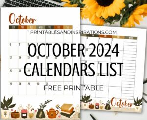 Printable Planner - Printables and Inspirations
