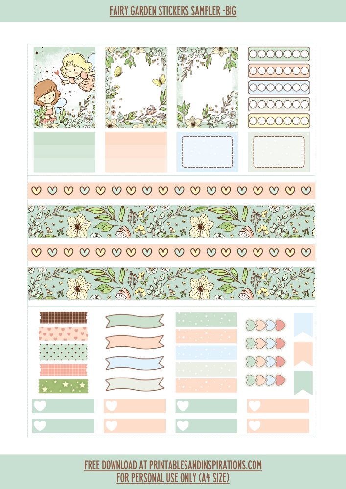 List of Pretty Planner Stickers – Free Printable – Print And Cut ...