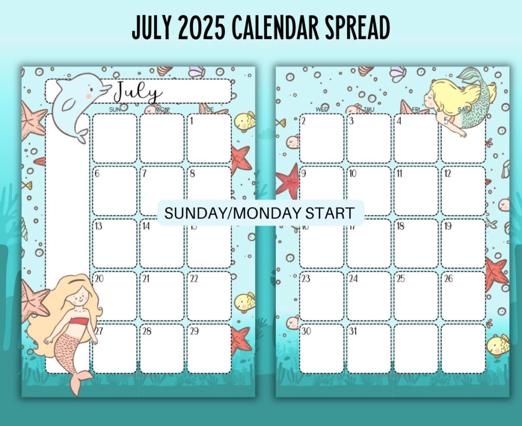 Get Your Free July 2025 Calendar Printable PDF - Printables and ...